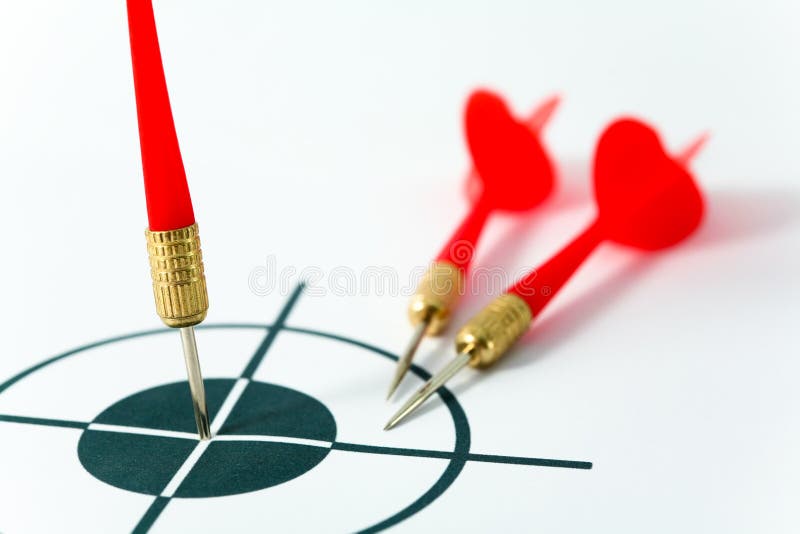 Red darts and target stock image. Image of copy, target - 6101561