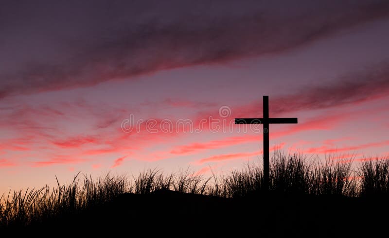 Dawn Cross Carry stock photo. Image of dawn, salvation - 54121588