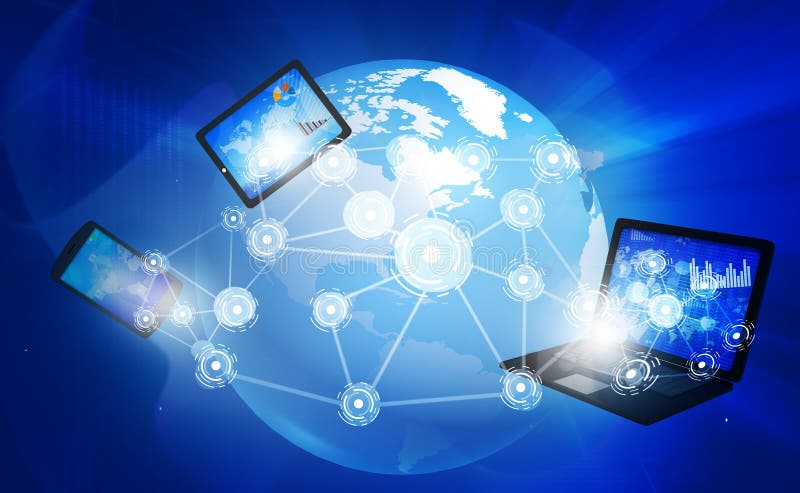 Tecnología De Comunicación Moderna Imagen de archivo - Imagen de media ...