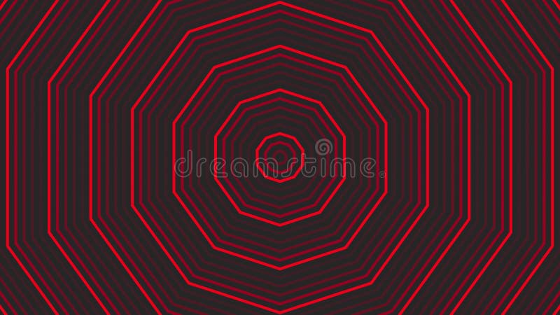 Red Decagon Star Simple Flat Geometric on Dark Grey Black Background ...