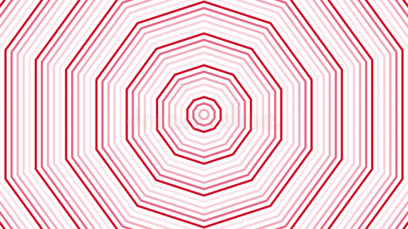 Red Decagon Star Simple Flat Geometric on White Background Loop. Starry ...