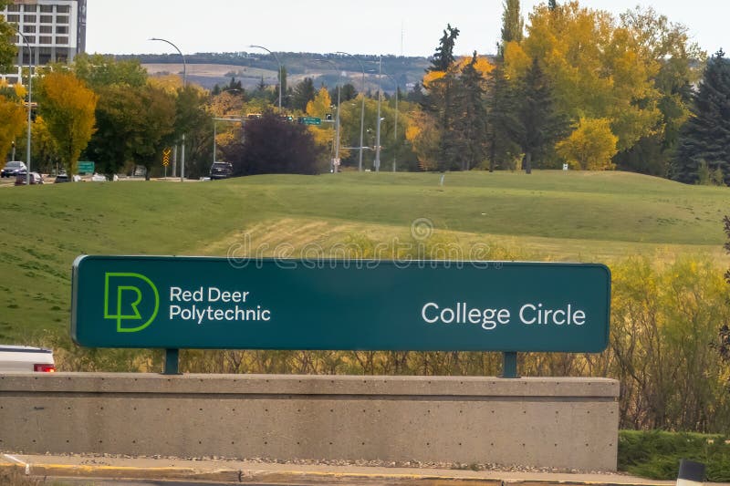 A Red Deer Polytechnic Sign, Formerly Red Deer College, a Public ...