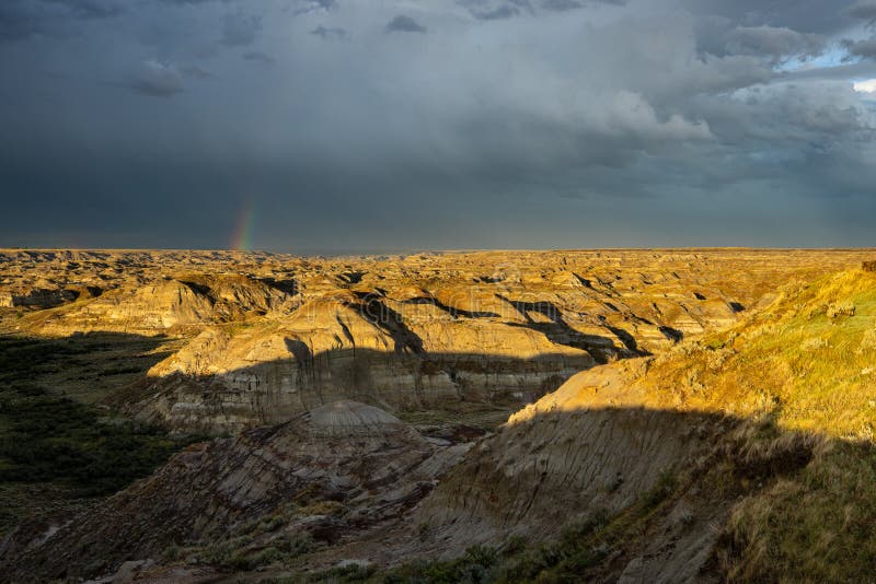 Red Deer River Canyon of Alberta in Canada Stock Image - Image of royal ...