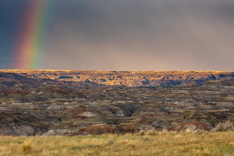 Red Deer River Canyon of Alberta in Canada Stock Photo - Image of park ...