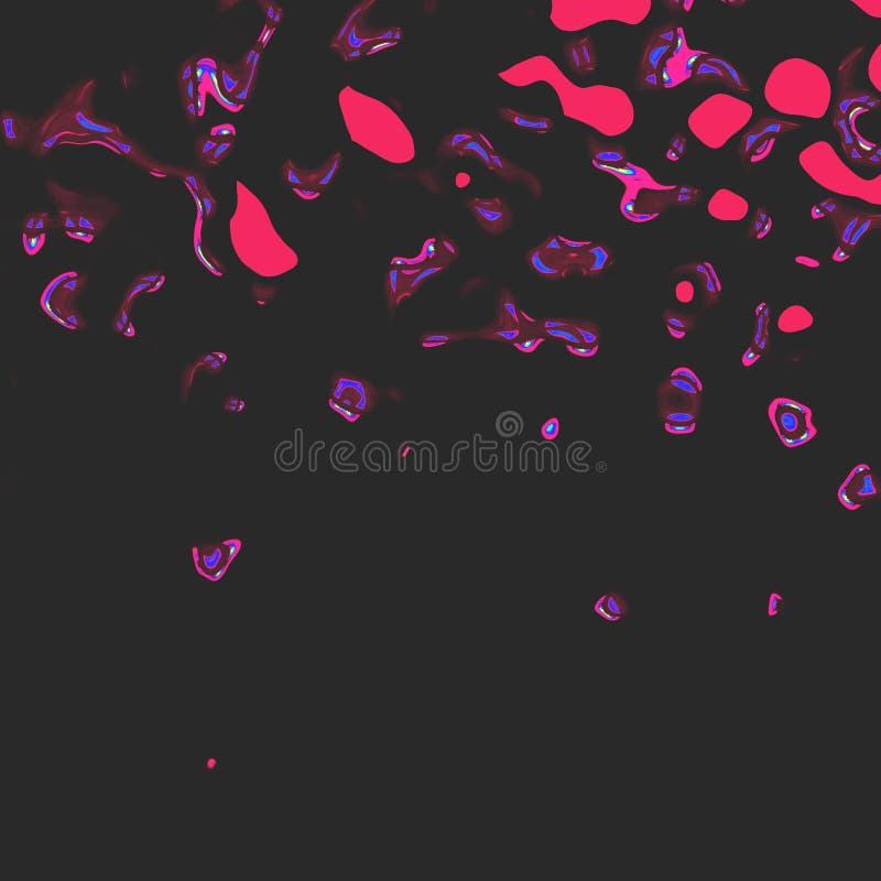 Red Deformed Blots Interesting Dark Background Stock Illustration ...