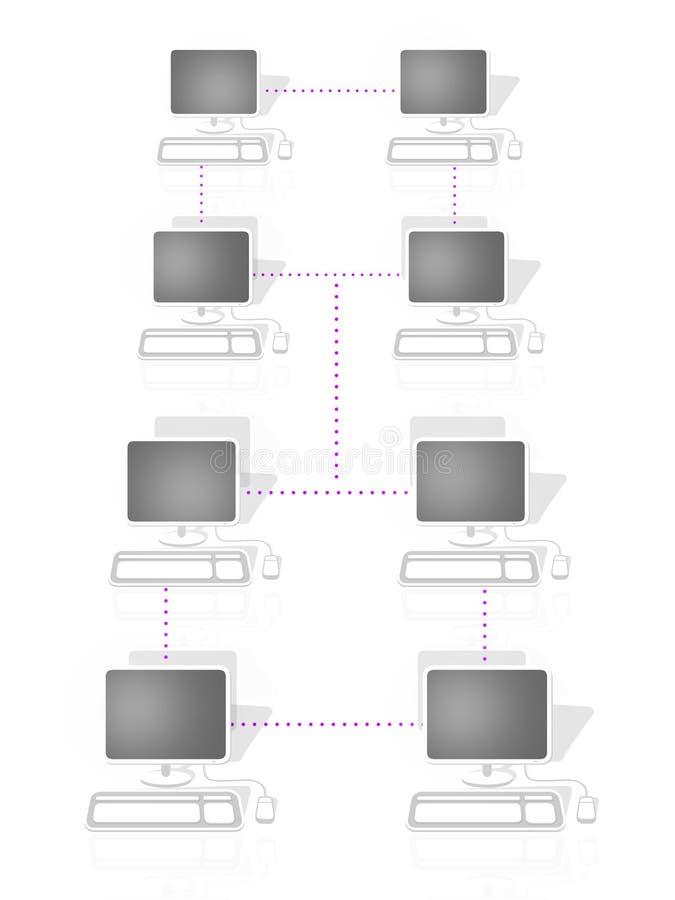 Red del Lan stock de ilustración. Ilustración de global - 1006785