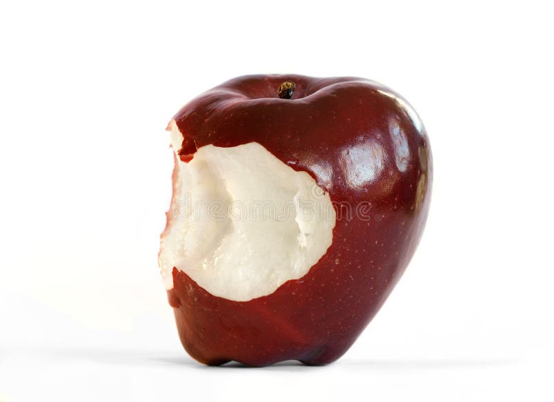 Red Delicious Apple stock photo. Image of abundance, bitten - 7719558