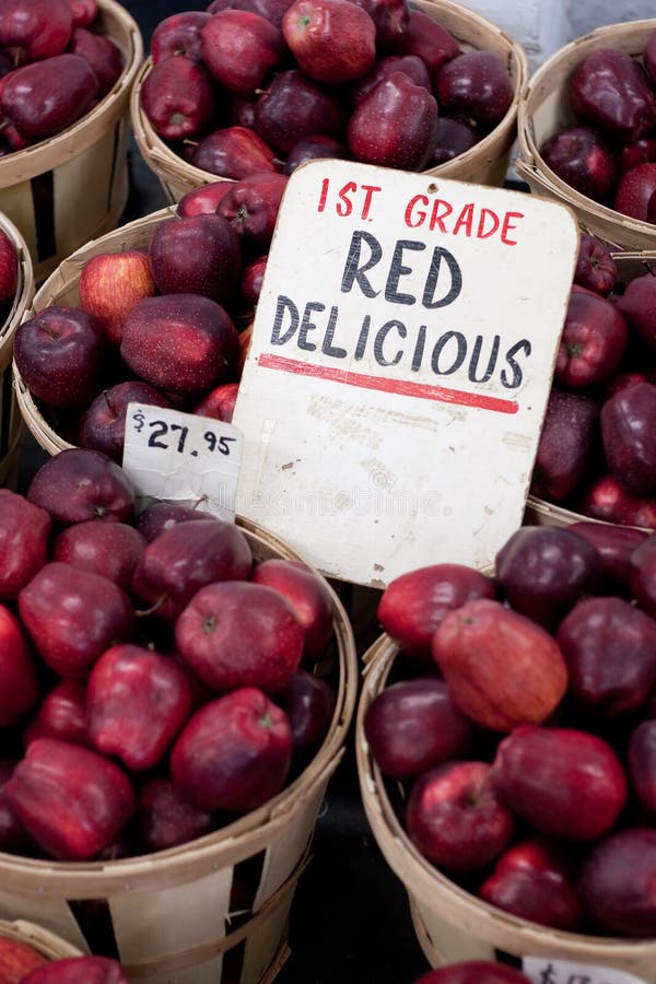 Red Delicious Apples for Sale Stock Image - Image of freshness, crop ...