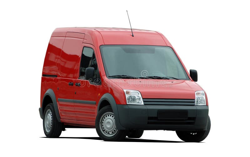 Delivery van back view stock photo. Image of background - 32336566