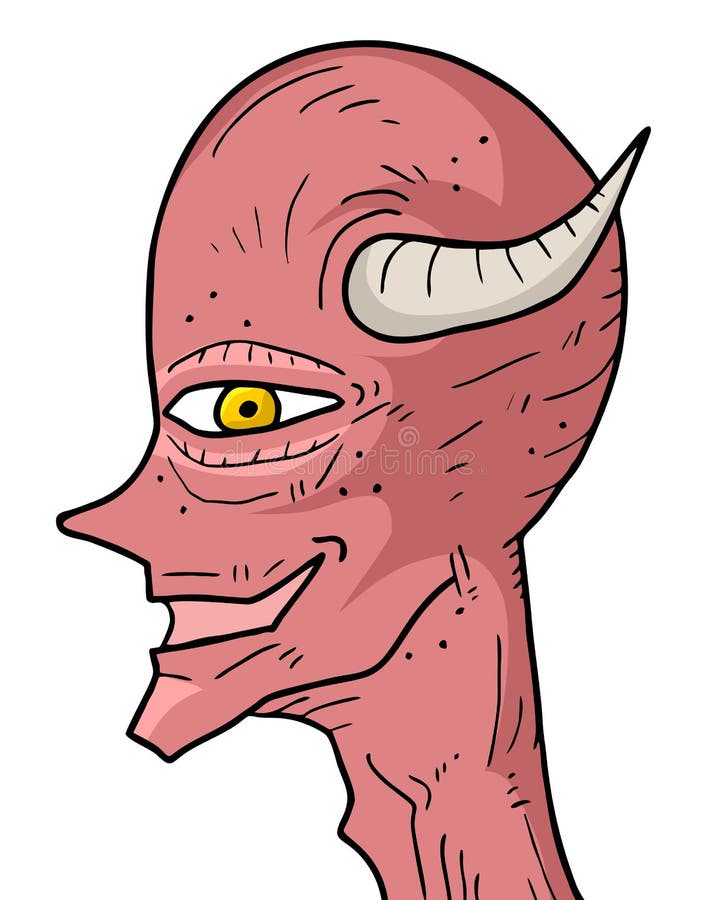 Red demon stock vector. Illustration of alien, fantasy - 39980369