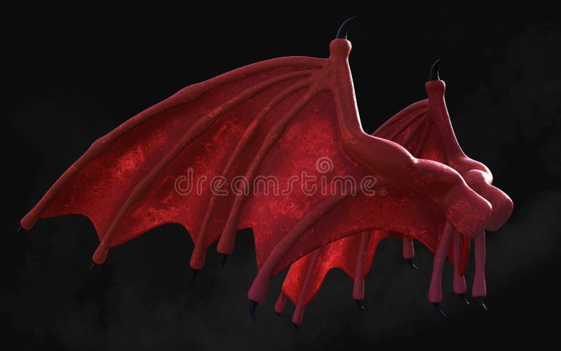 Devil Wings, Demon Wing stock illustration. Illustration of flight ...