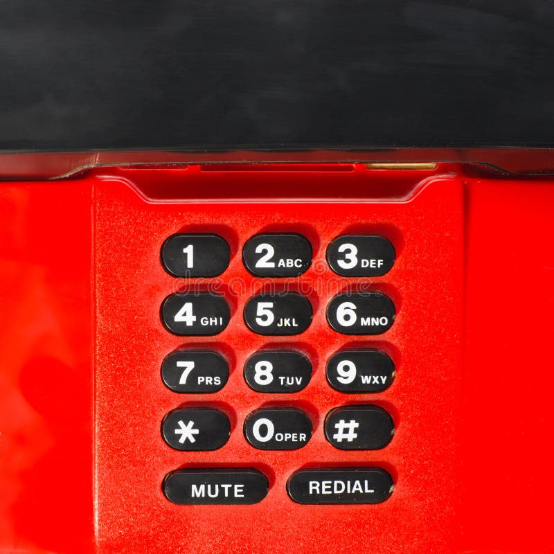 Red desk phone stock image. Image of button, phone, view - 23817391
