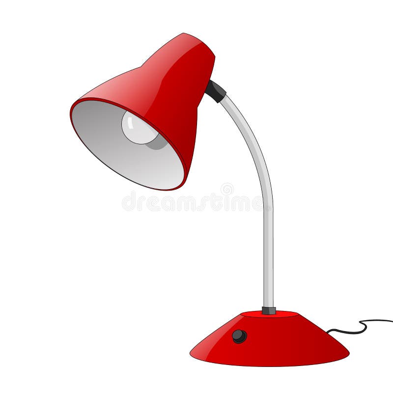 Red desktop stock vector. Illustration of table, light - 48005175