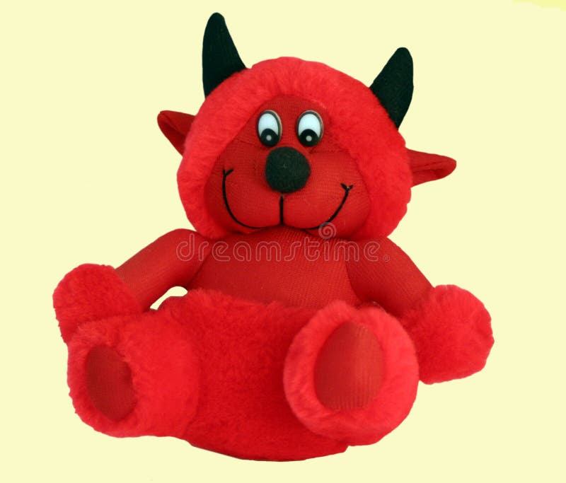 Red Devil stock photo. Image of paws, eyes, horns, temptation - 1036168