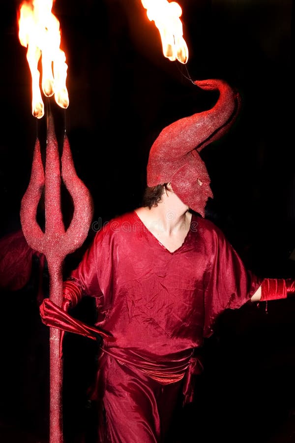 Red devil stock photo. Image of evil, isolated, myth, tempter - 1543736