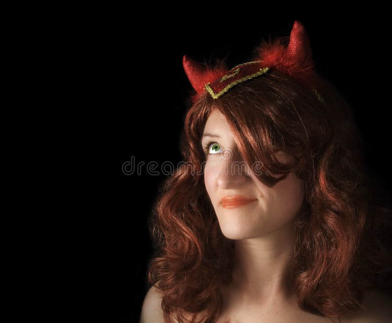 Red Devil stock photo. Image of outfit, black, eyes, christmas - 3364436