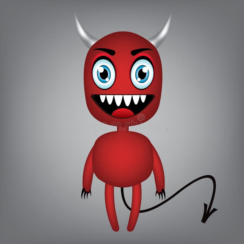 Red Devil Character stock vector. Illustration of hell - 95202718