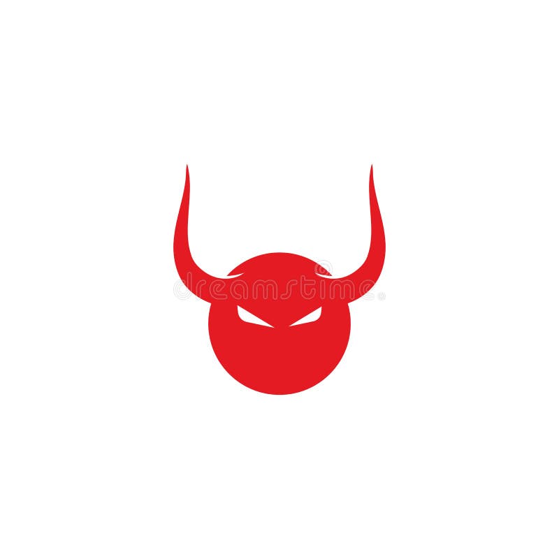 Red Devil Icon Logo Logo Vector Illustration Stock Vector ...