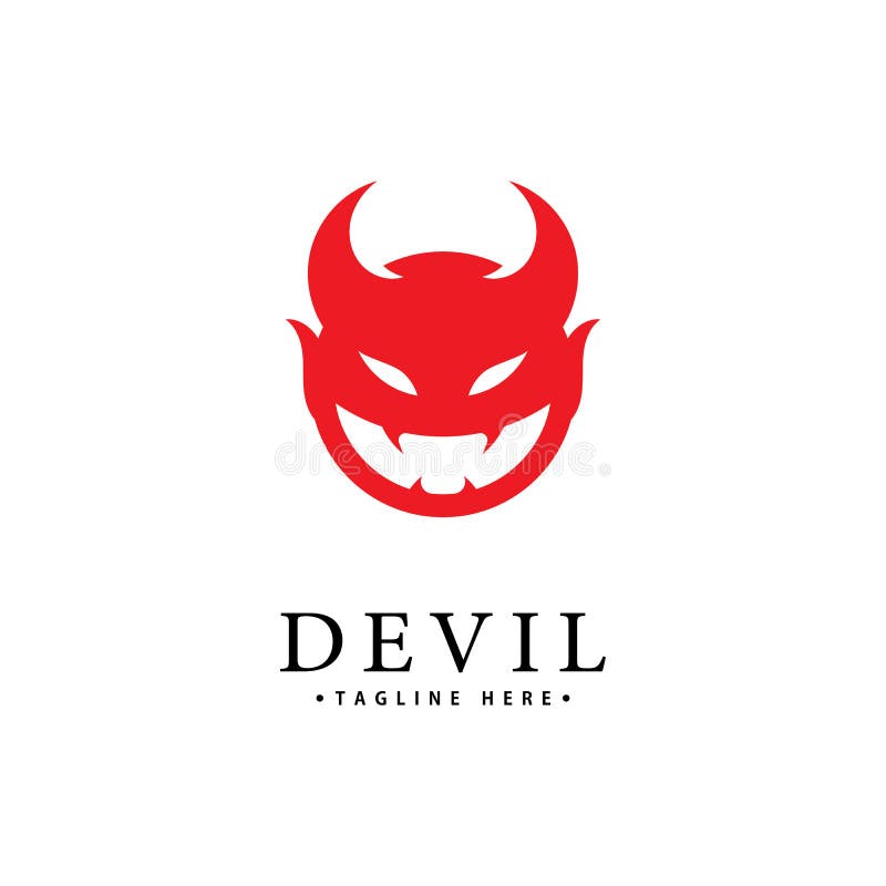 Red Devil Logo Vector Icon Template Stock Vector - Illustration of ...