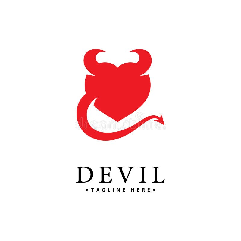Red Devil Logo Vector Icon Template Stock Vector - Illustration of ...