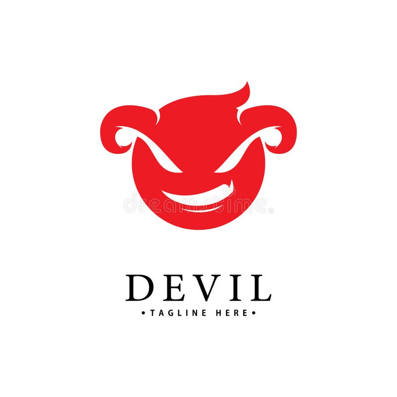 Red Devil Logo Vector Icon Template Stock Vector - Illustration of ...