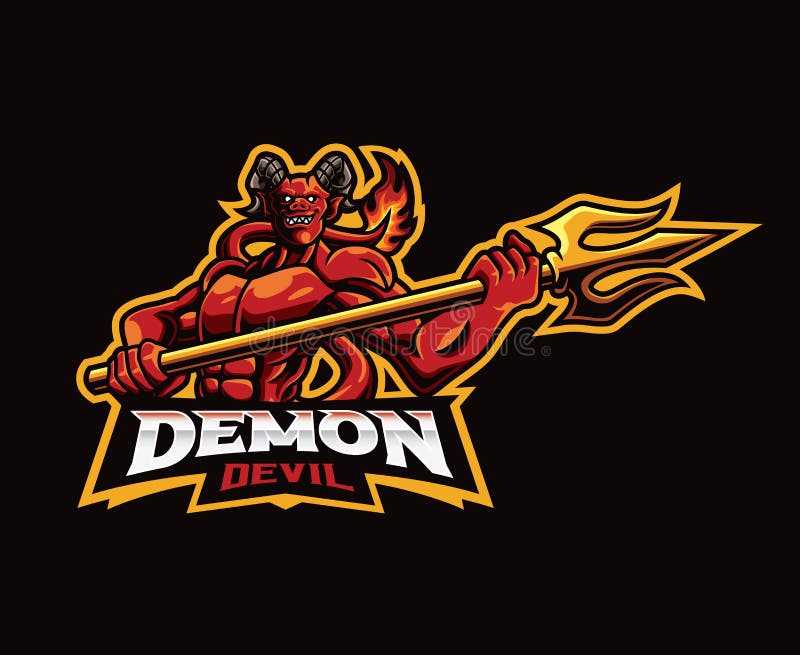 Red Devil Mascot Logo Design Stock Vector - Illustration of evil ...