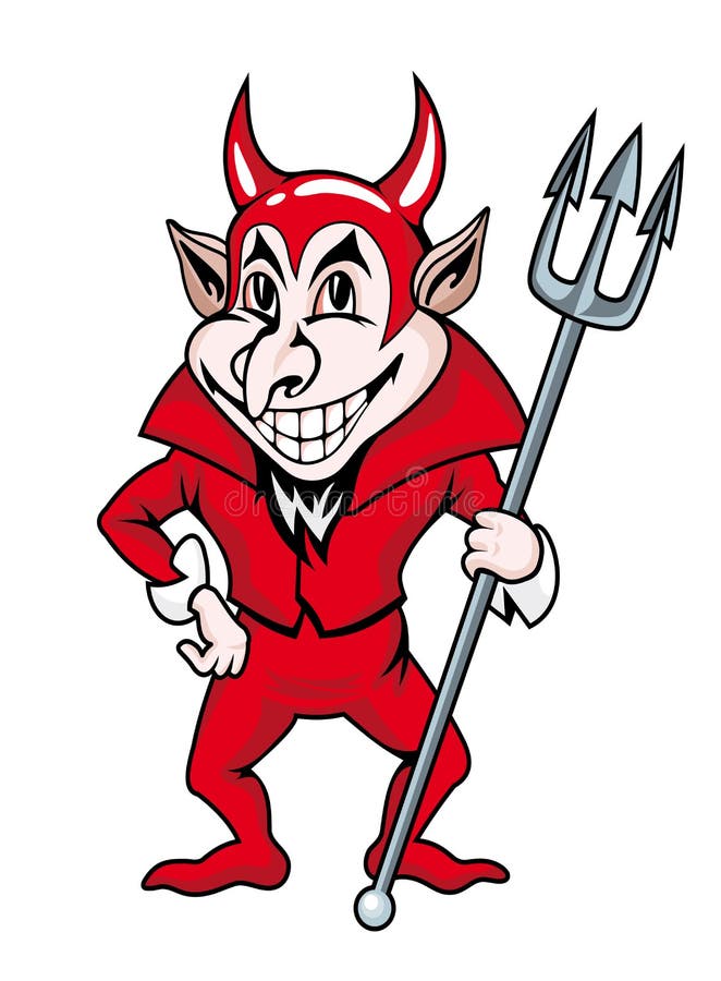 Red devil stock vector. Illustration of color, devil - 46031487