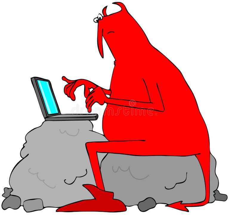 Devil Typing Stock Illustrations – 39 Devil Typing Stock Illustrations ...