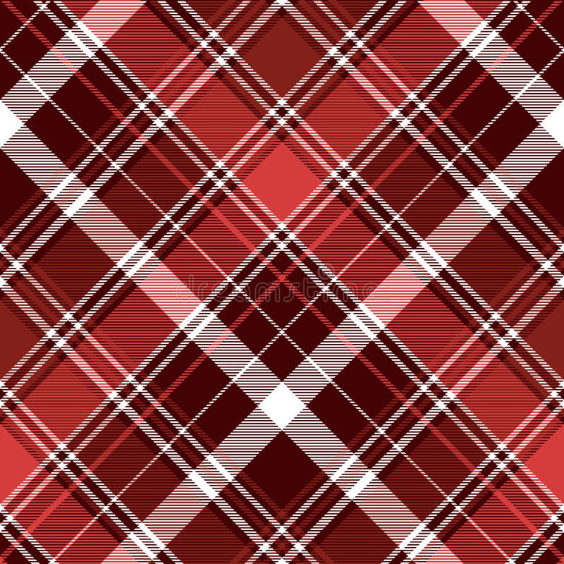 Red Diagonal Abstract Plaid Seamless Pattern Stock Vector ...