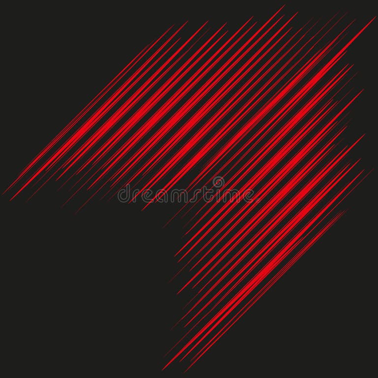 Red Diagonal Lines. Abstract Sharp Streaks. Dynamic Speed Motion. Black ...