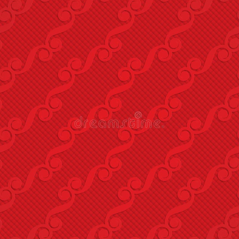 Red Diagonal Monogram on Checkered Background Stock Vector ...