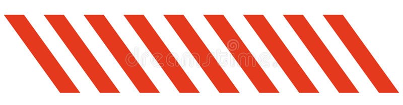 Red Diagonal Road Warning Marking Vector Stock Illustration ...