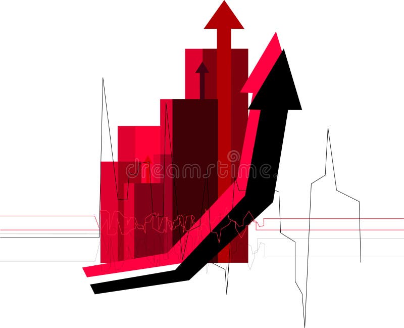 Red diagram stock illustration. Illustration of concepts - 4187451