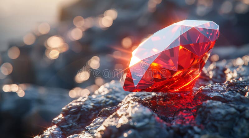 Red Diamond Background, Generative AI Stock Illustration - Illustration ...
