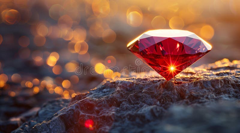 Red Diamond Background, Generative AI Stock Illustration - Illustration ...