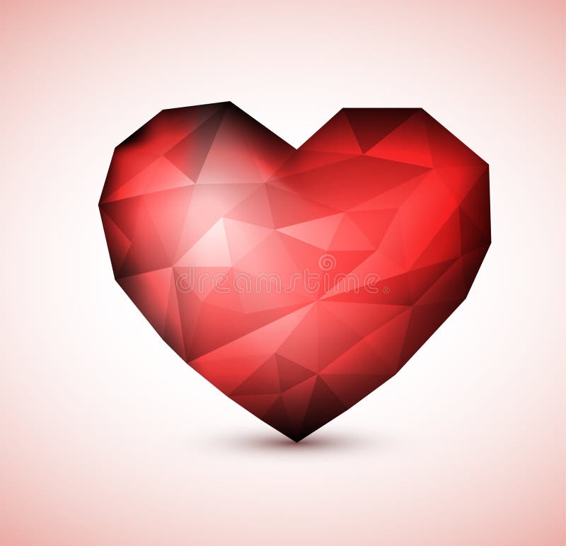 Rainbow Heart Shape Diamond Stock Illustration - Illustration of ...