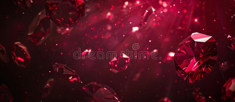 A Red Diamond is Shown in the Dark Stock Image - Image of ruby, sparkle ...