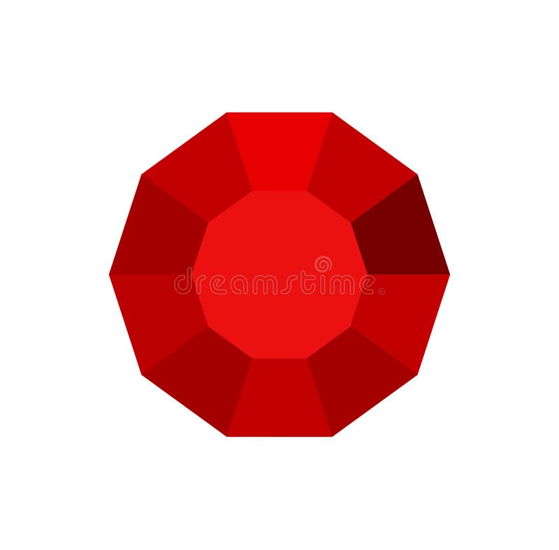 Red Diamond Vector. Red Diamond Icon Stock Vector - Illustration of ...