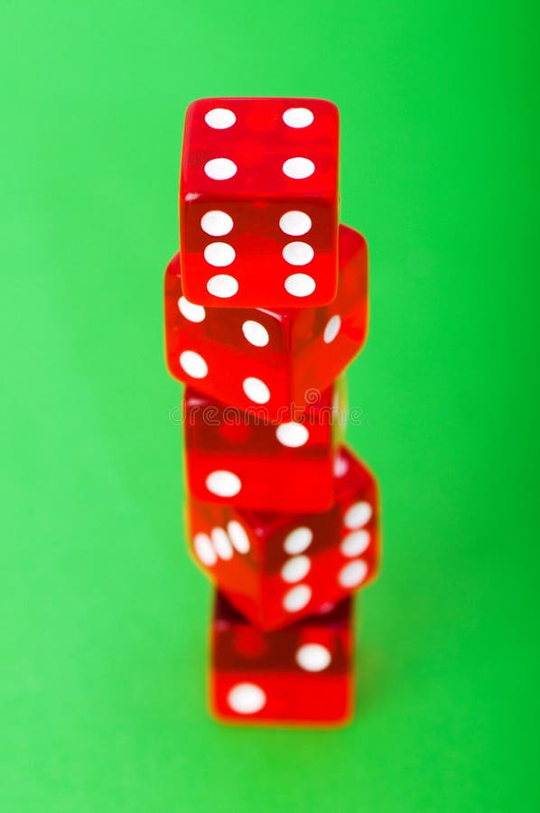 Red dice stock image. Image of single, craps, cube, opportunity - 10537029