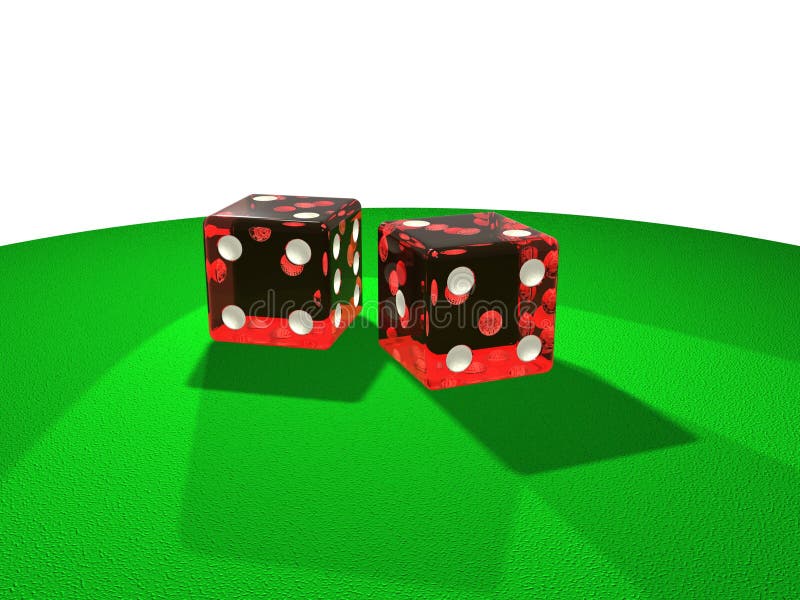 Red dice stock illustration. Illustration of luck, gambler - 1827178