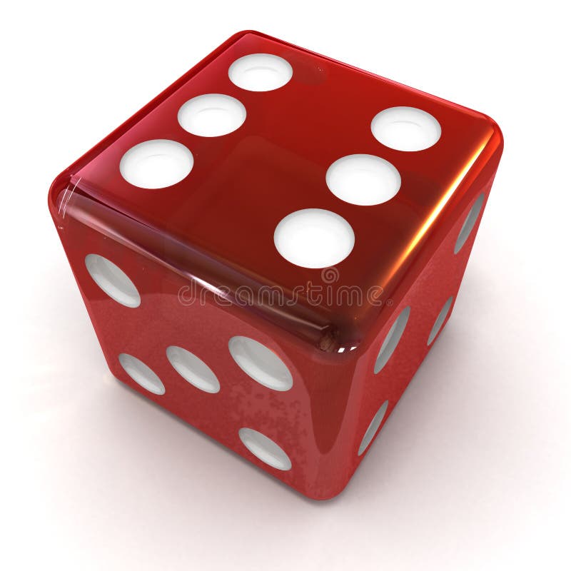 Red dice stock illustration. Illustration of sport, leisure - 6655876