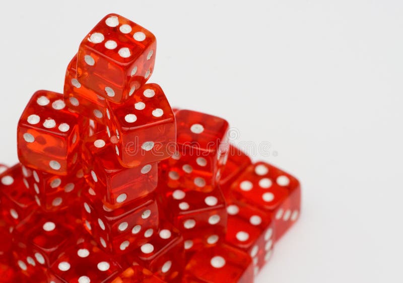 Red dice stock photo. Image of loss, luck, numbers, addiction - 6841090