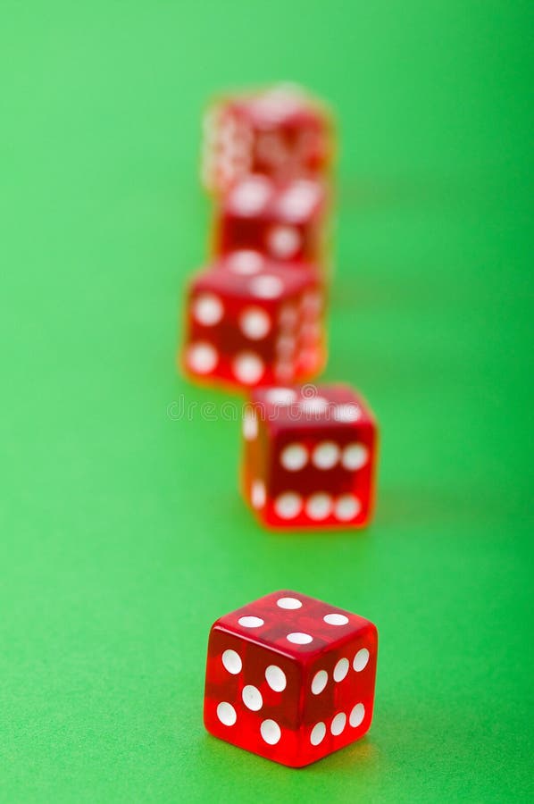 Red dice stock photo. Image of casino, leisure, craps - 9145124