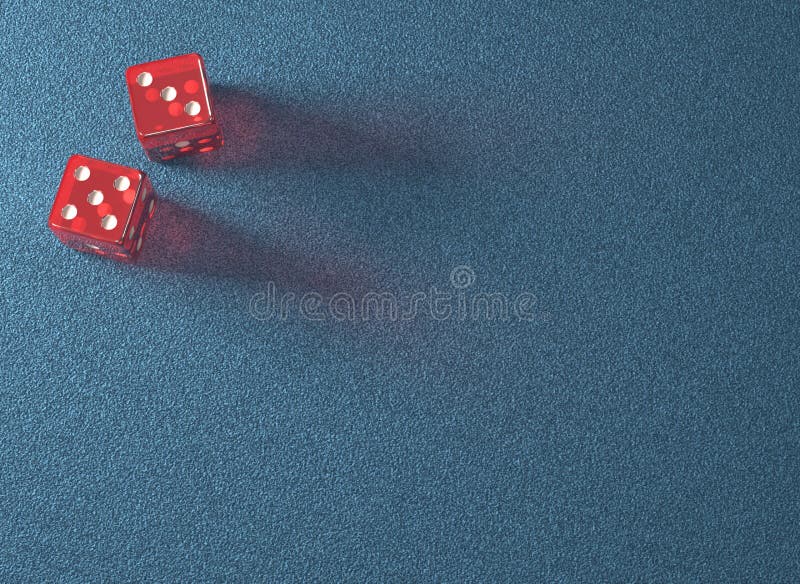 Red Dice Blue Table stock photo. Image of chance, blue - 44715044