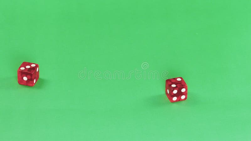 Dice on green screen stock footage. Video of success - 90008568