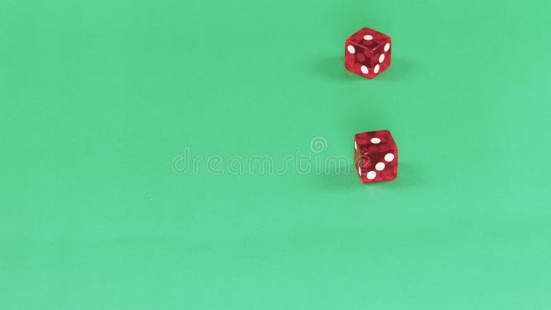 Dice on green screen stock footage. Video of success - 90008568