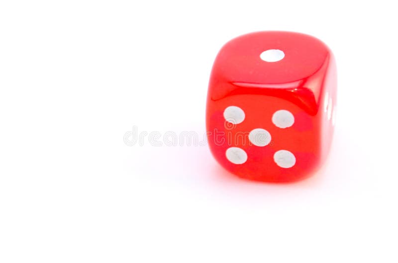 Red dice stock image. Image of isolated, dice, luck, game - 52543869