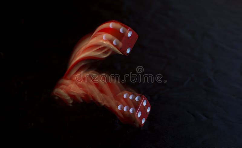 Red Dice Rolling stock image. Image of dice, motion, splashing - 67928027