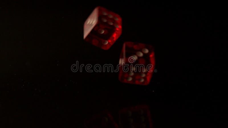 Red Dice Rolling and Bouncing Stock Video - Video of ultra, luck: 43361957