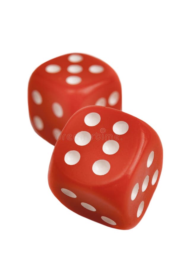 Red dice showing number 6 stock photo. Image of background - 22043068